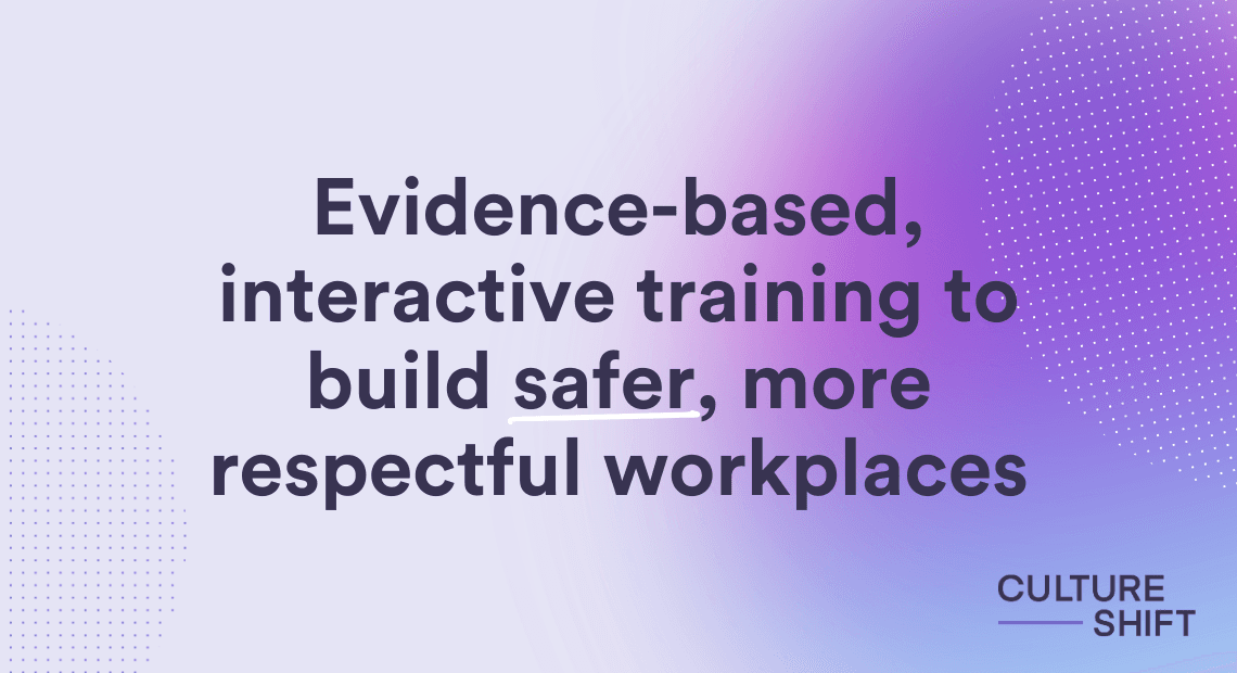 Sexual Harassment Training for Managers | Culture Shift